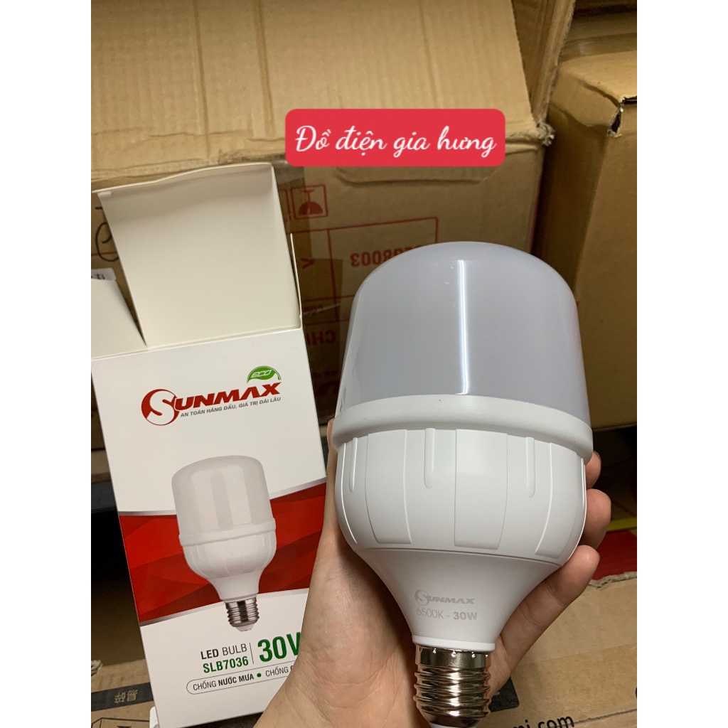 Bóng đèn LED 15W - 40W siêu sáng tiết kiệm điện LED BULB TRỤ SUNMAX | Shopee Việt Nam