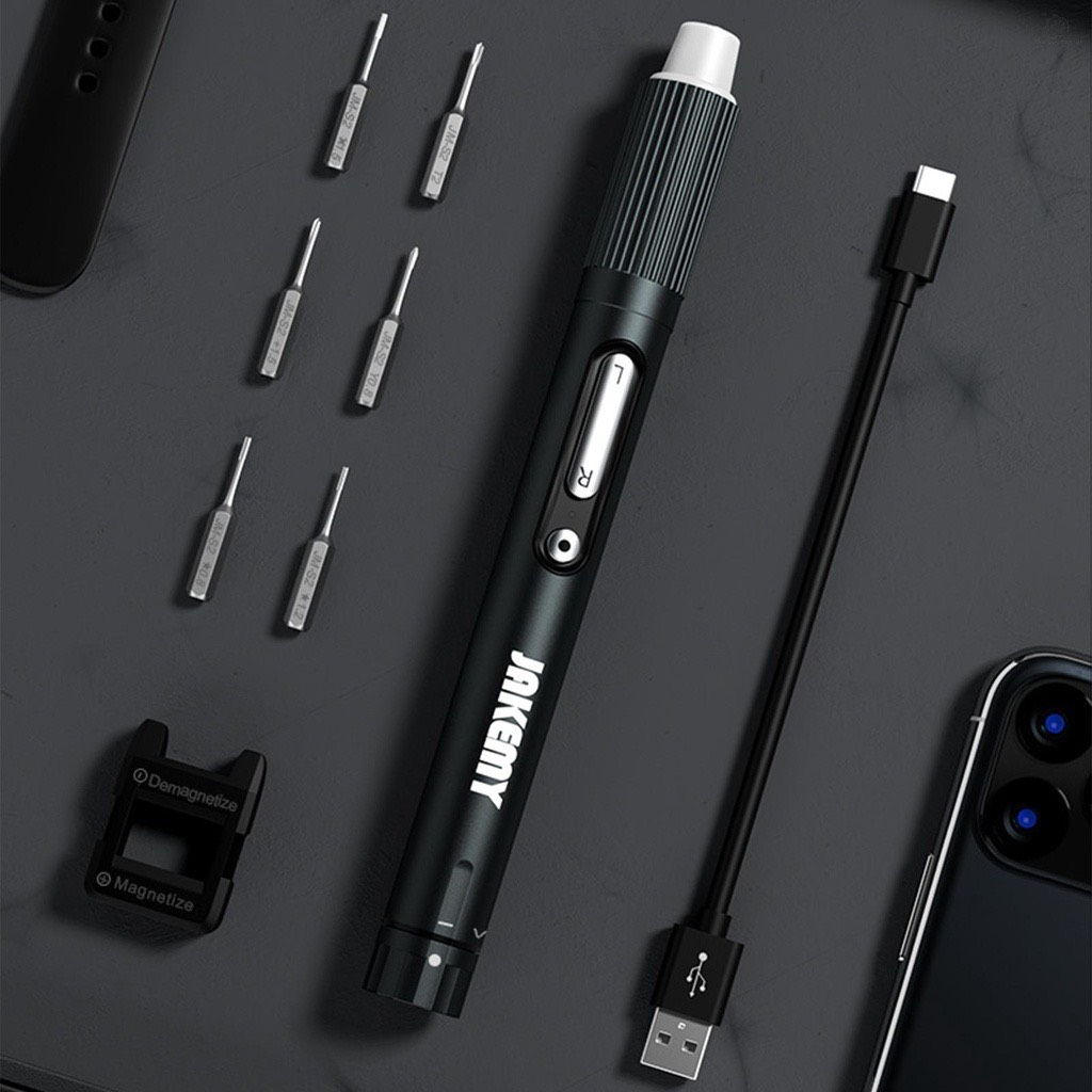 TUA VÍT ĐIỆN MINI USB TEVN JAKEMY JM-Y05 KÈM 6 MŨI KHOAN S2 BITS ...