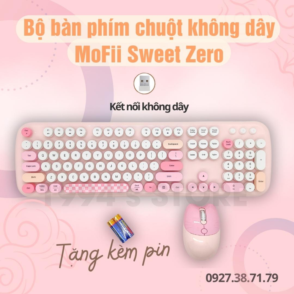 MOFii Geezer Zero Bàn phím giả cơ và chuột không dây silent - Dùng cho ...
