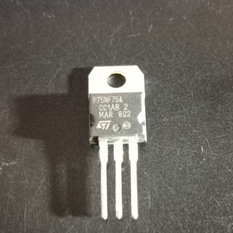 10 chiếc Mosfet P75NF75 75NF75 75N75 75A 75V tháo máy chân dài 9mm-13mm ...