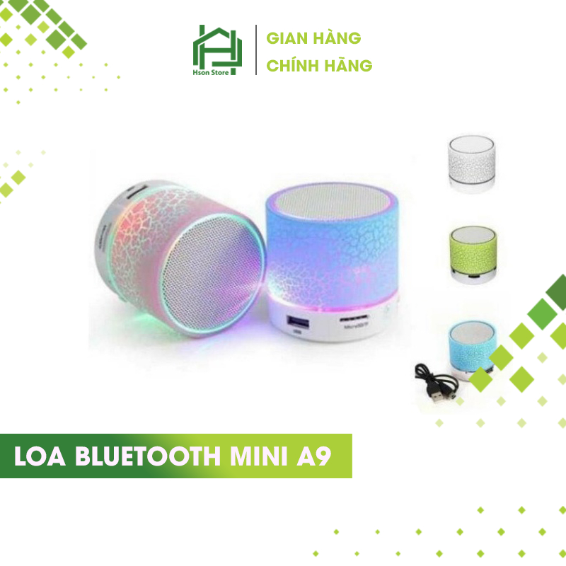 Loa bluetooth mini trứng - Loa mini A9 cầm tay đèn led nhiều màu, nhỏ ...