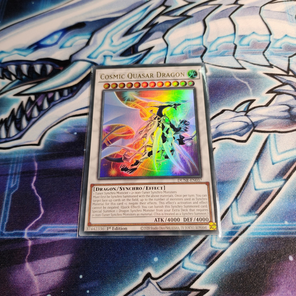Bài Yugioh TCG UK [DUNE-EN037] [UR] Cosmic Quasar Dragon | Shopee Việt Nam