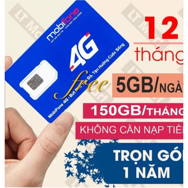 SIM4G MOBIFONE 12MDT50_ Hàng thanh lý ( còn 9 tháng ) | Shopee Việt Nam