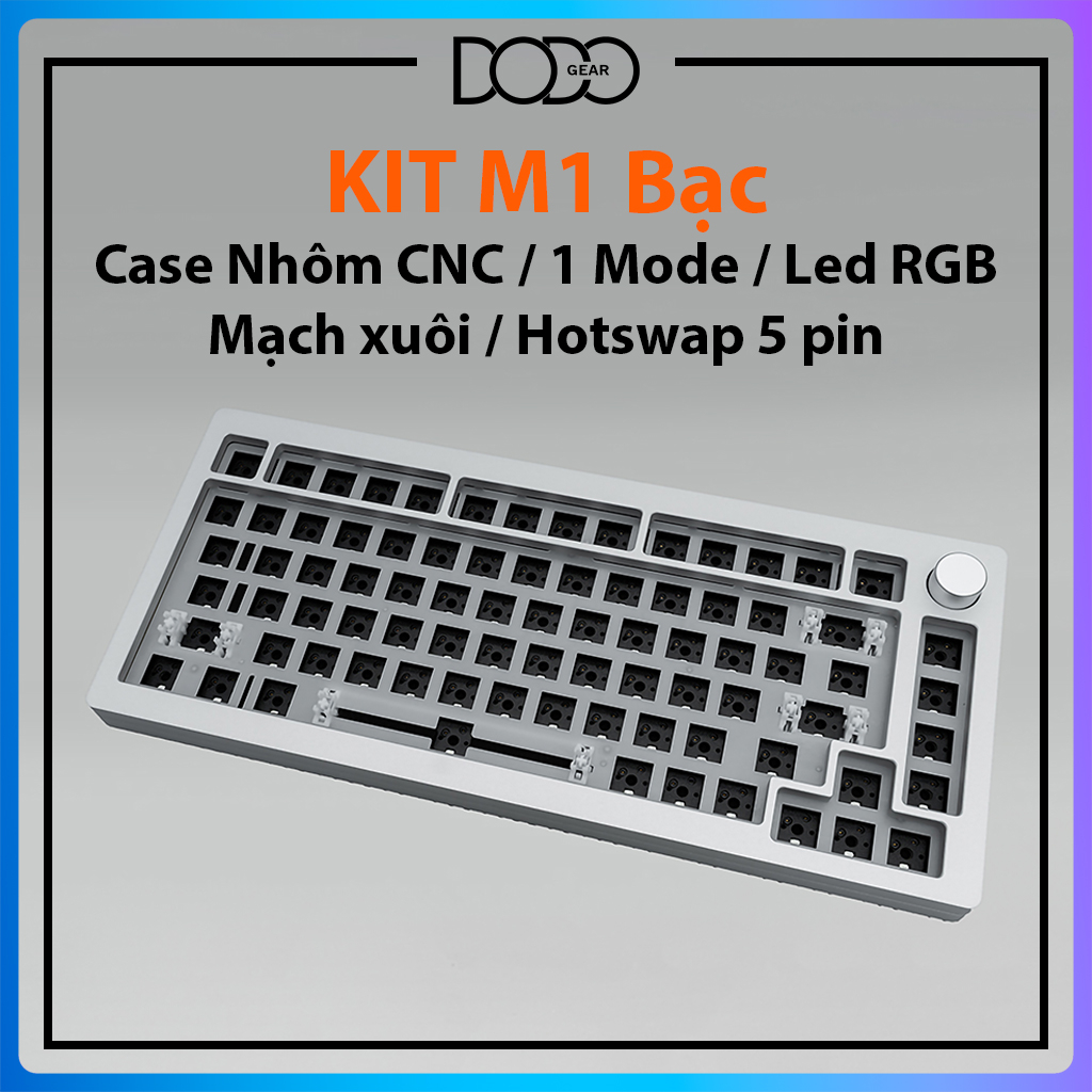 Bộ kit bàn phím cơ MonsGeek M1W M7W 3 mode vỏ nhôm CNC led RGB mạch ...