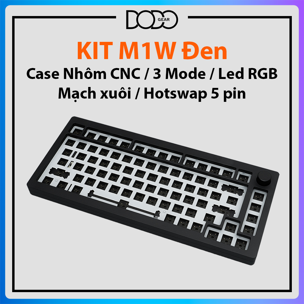 Bộ kit bàn phím cơ MonsGeek M1W M7W 3 mode vỏ nhôm CNC led RGB mạch ...