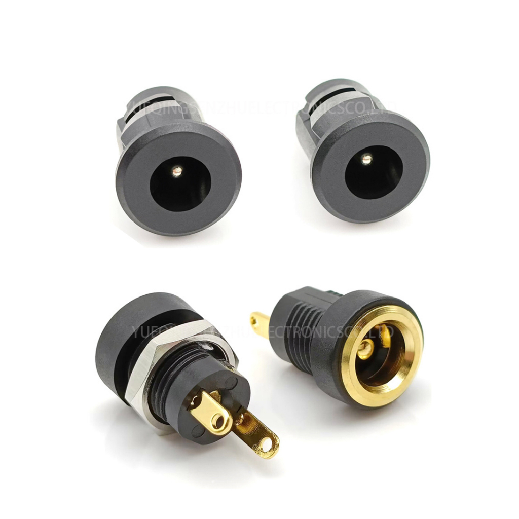 Jack DC DC022B DC022 DC022E 5.5*2.1mm, jack nguồn cái 5.5 tròn lẫy nhựa ...