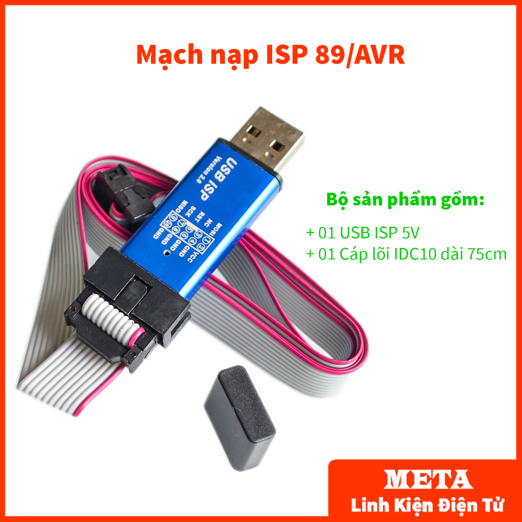 Mạch Nạp ISP 89/AVR 5V Vỏ Nhôm, Có Đèn Báo | Shopee Việt Nam