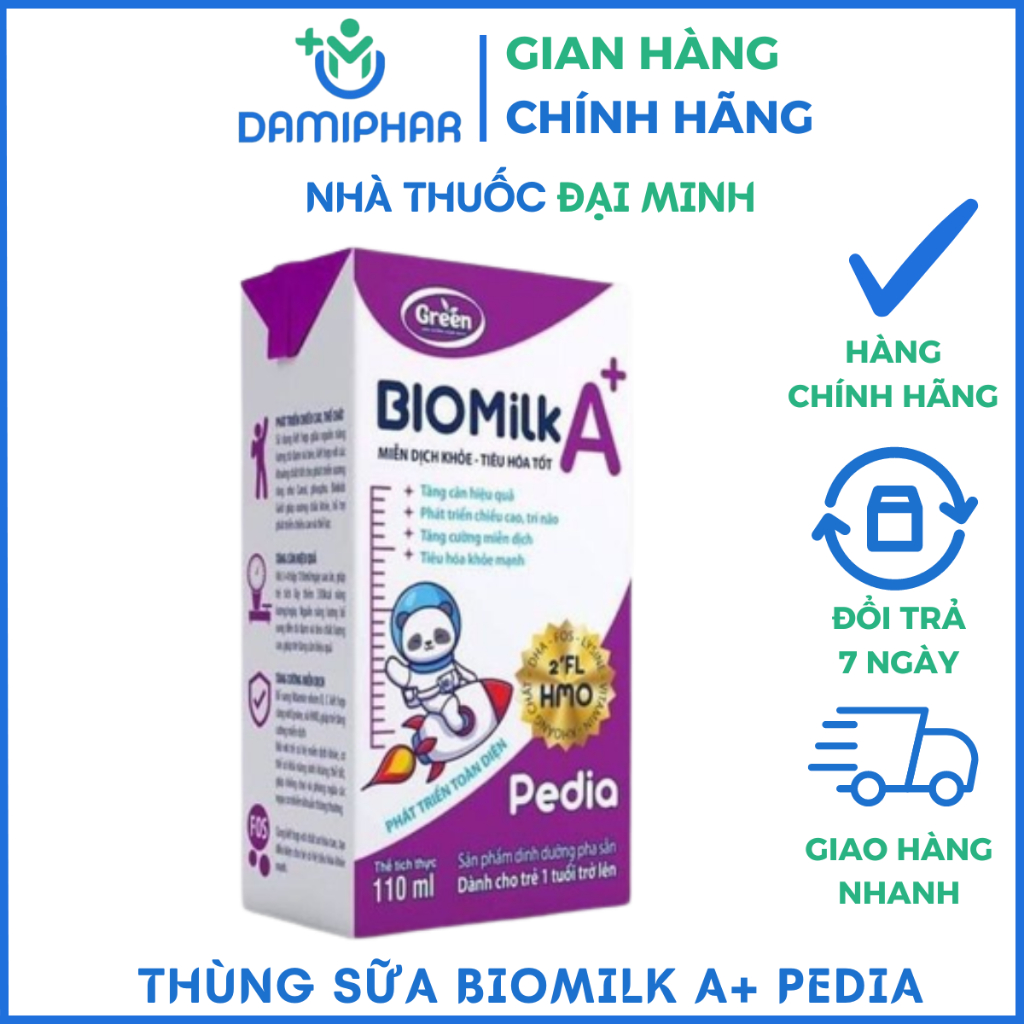 Thùng Sữa Pha Sẵn Biomilk Pedia 48 Hộp 110ml | Shopee Việt Nam