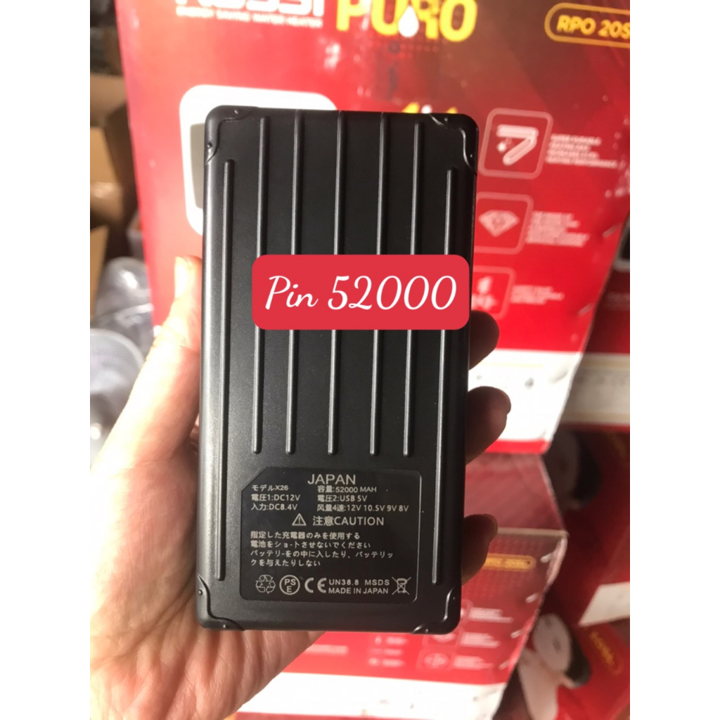 Bộ phụ kiện pin áo điều hòa japan, pin chuẩn 36k, 52k. 4 chế độ gió | Shopee Việt Nam