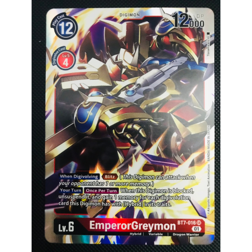 Thẻ bài Digimon BT7-016 - EmperorGreymon - Digimon - Super Rare | Shopee Việt Nam
