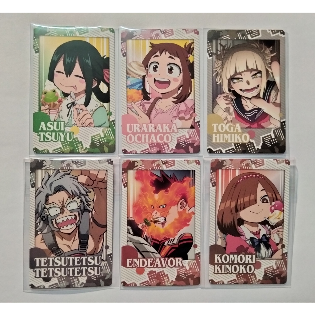 (Sẵn) Card off Anime My hero Academia char Deku, Toga, Ochako, Denki ...