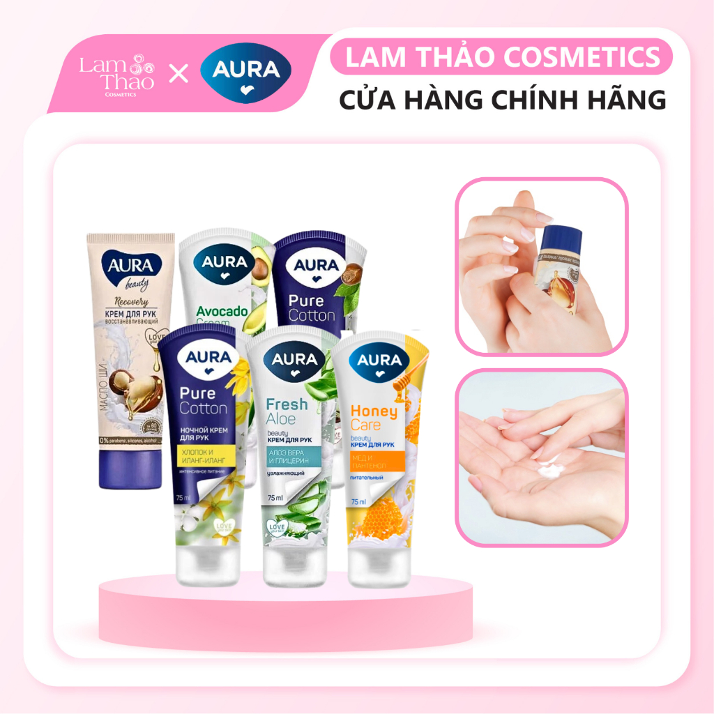 Kem Dưỡng Ẩm Da Tay Aura Nga 75ml | Shopee Việt Nam