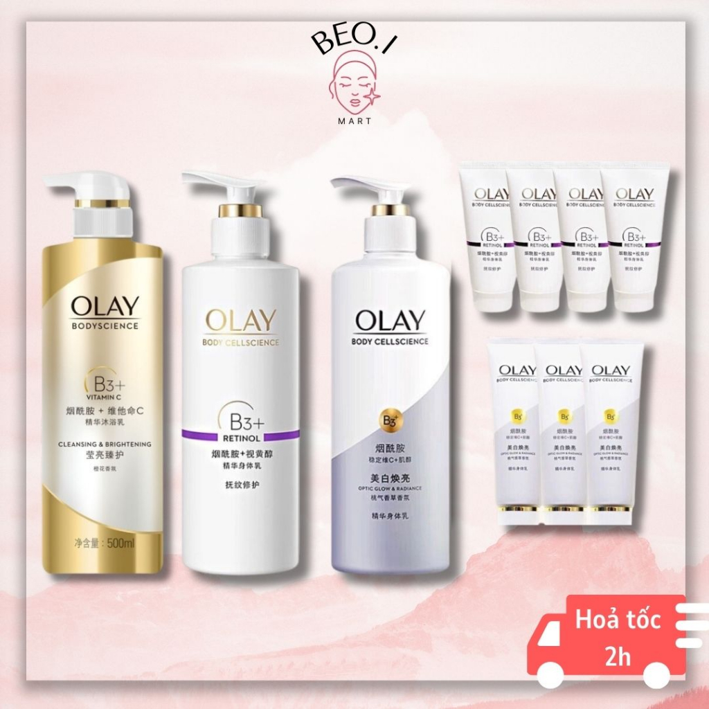Sữa tắm Olay Body Cellscience B3 + Retinol Lotion - Beoi Mart | Shopee ...