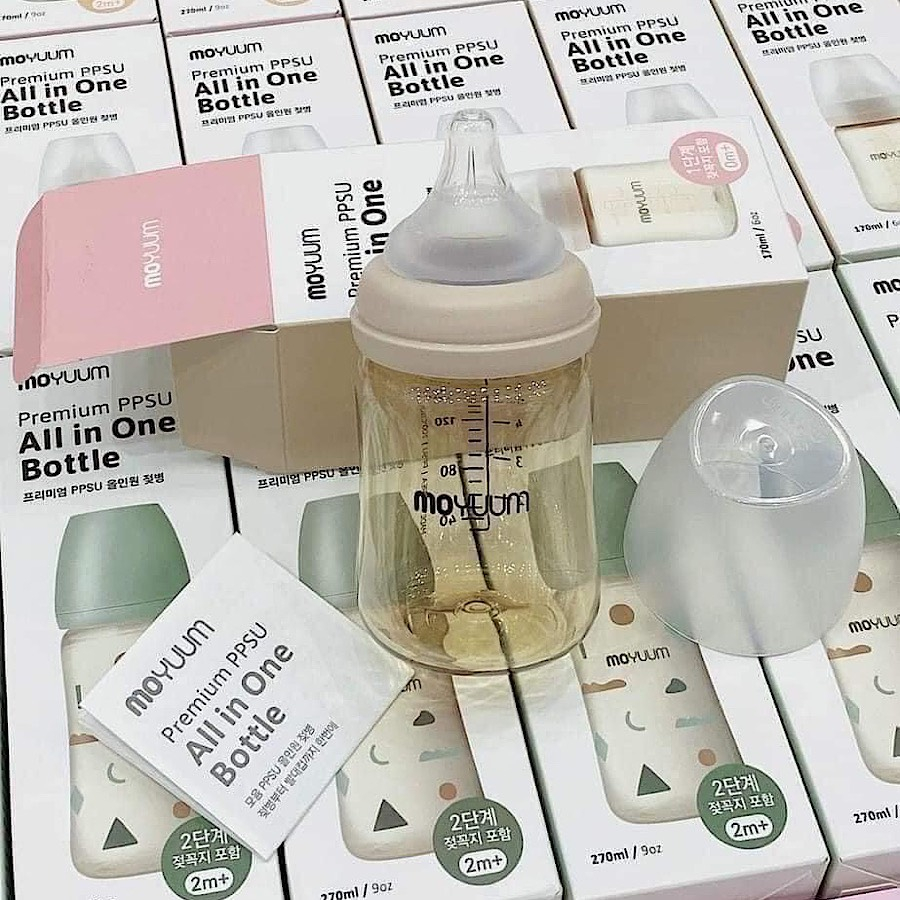 Bình Sữa Moyuum Trơn Hàn Quốc Chính Hãng Nhựa PPSU Cao Cấp 170ml/270ml | Shopee Việt Nam