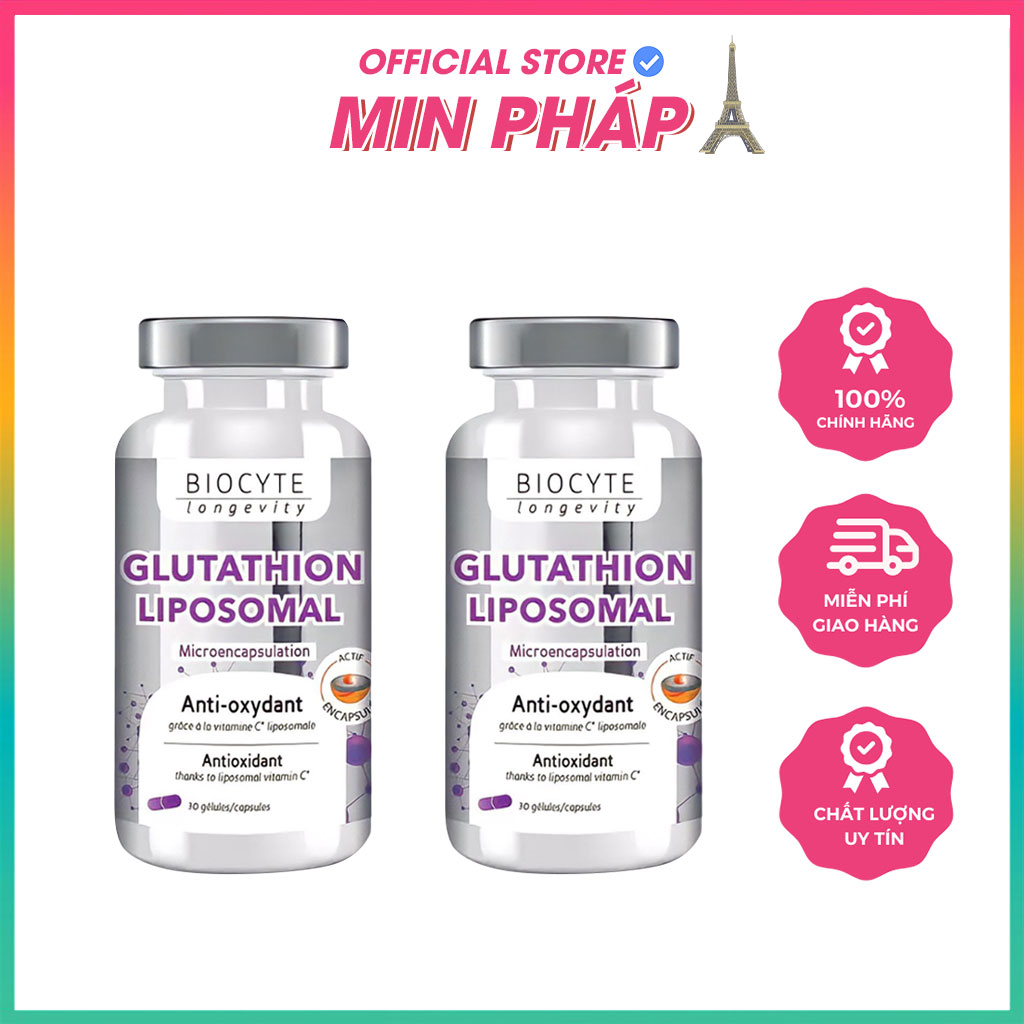 Viên Uống Trắng Da, Mờ Nám, Tăng Đề Kháng Glutathione Liposomal Biocyte ...