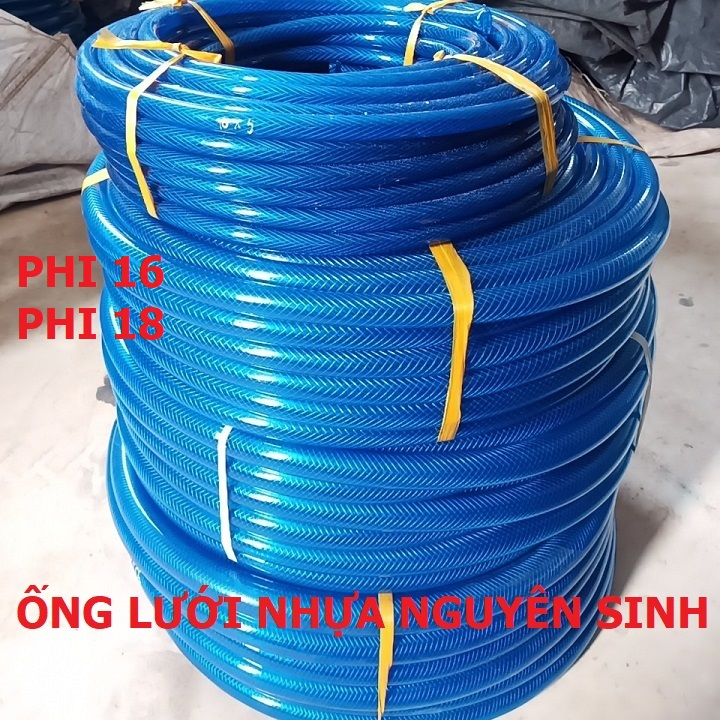 1 Cuộn 45m Ống Nhựa Lưới Dẻo Màu Xanh Phi 16, phi 18 . Ống Dẫn Nước Màu Xanh Nhựa Nguyên Sinh ...