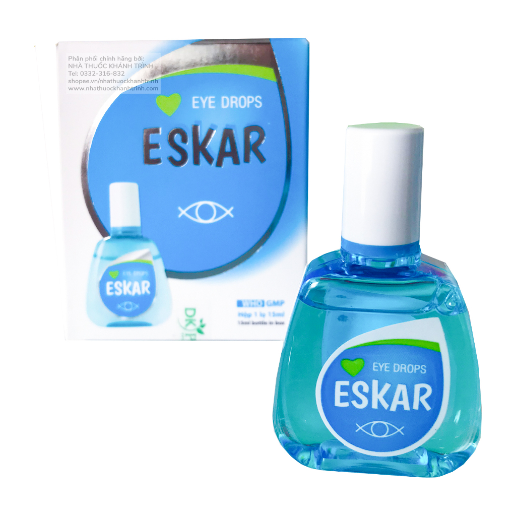 (Mát lạnh) Dung dịch nhỏ mắt ESKAR 15ml làm mát mắt, giảm khô mỏi ...