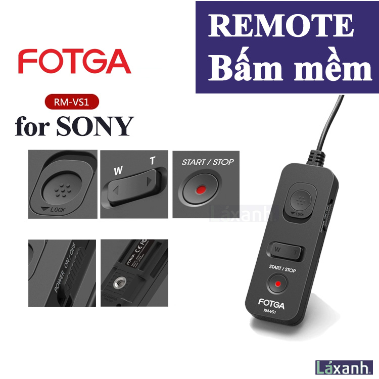 Remote dây bấm mềm full chức năng SONY A7R5 A7S3 A74 A73 A7R A7S A7 A9 ...