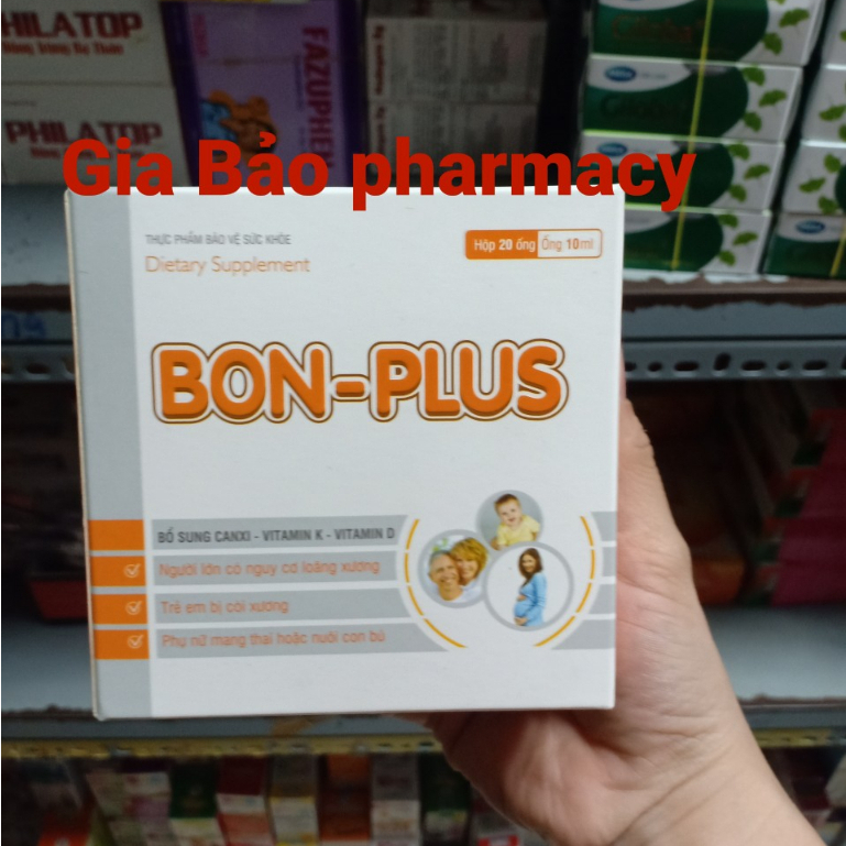 Siro bổ sung canxi BON-PLUS hộp 20 ống giúp xương bé chắc khỏe,phát ...