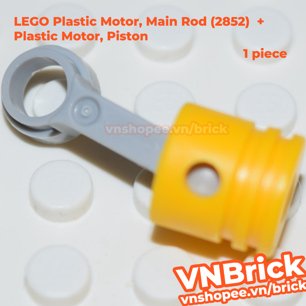 LEGO Part 6000018 Plastic Motor, Main Rod (2852) + 1x LEGO Part 4112203 ...
