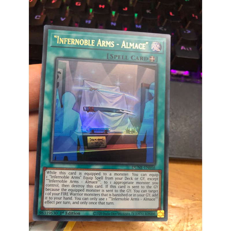 Thẻ bài Yugioh Infernoble Arms - Almace"" - DUNE-EN056 - Ultra Rare ...