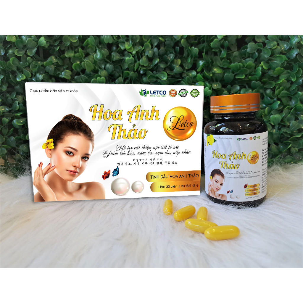 HOA ANH THẢO LETCO - Hỗ trợ nội tiết, đẹp da (hộp 30 viên) | Shopee ...