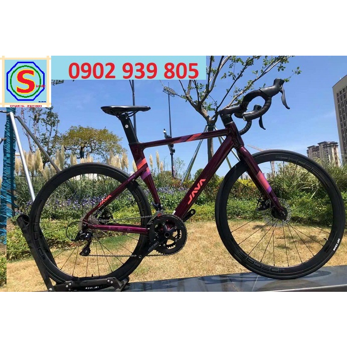 [LH CHIẾT KHẤU] Xe Đạp Đua Java Auriga 700c Tay Cong Khung Nhôm Tay đề ...