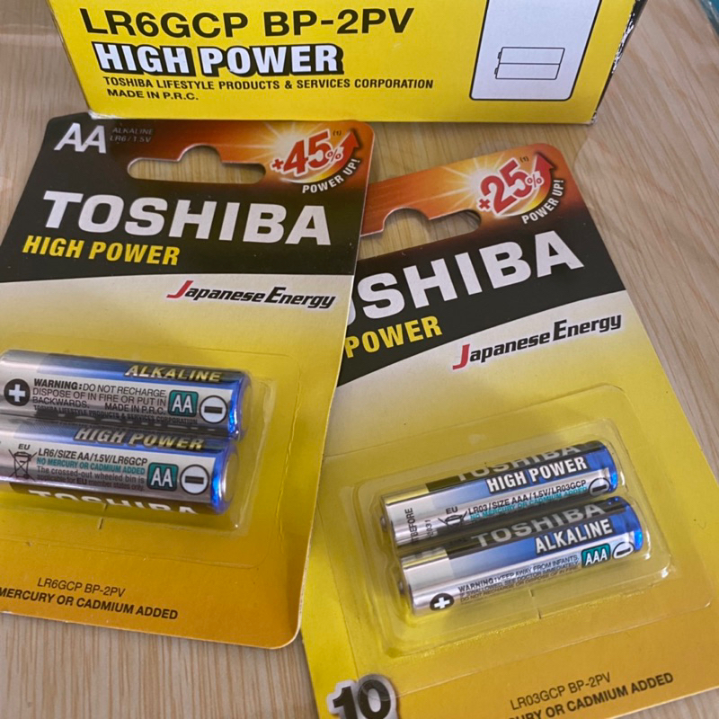 Pin Tiểu 2A (AA), 3A (AAA): Toshiba Alkaline (Vỉ 2 Viên ) | Shopee Việt Nam