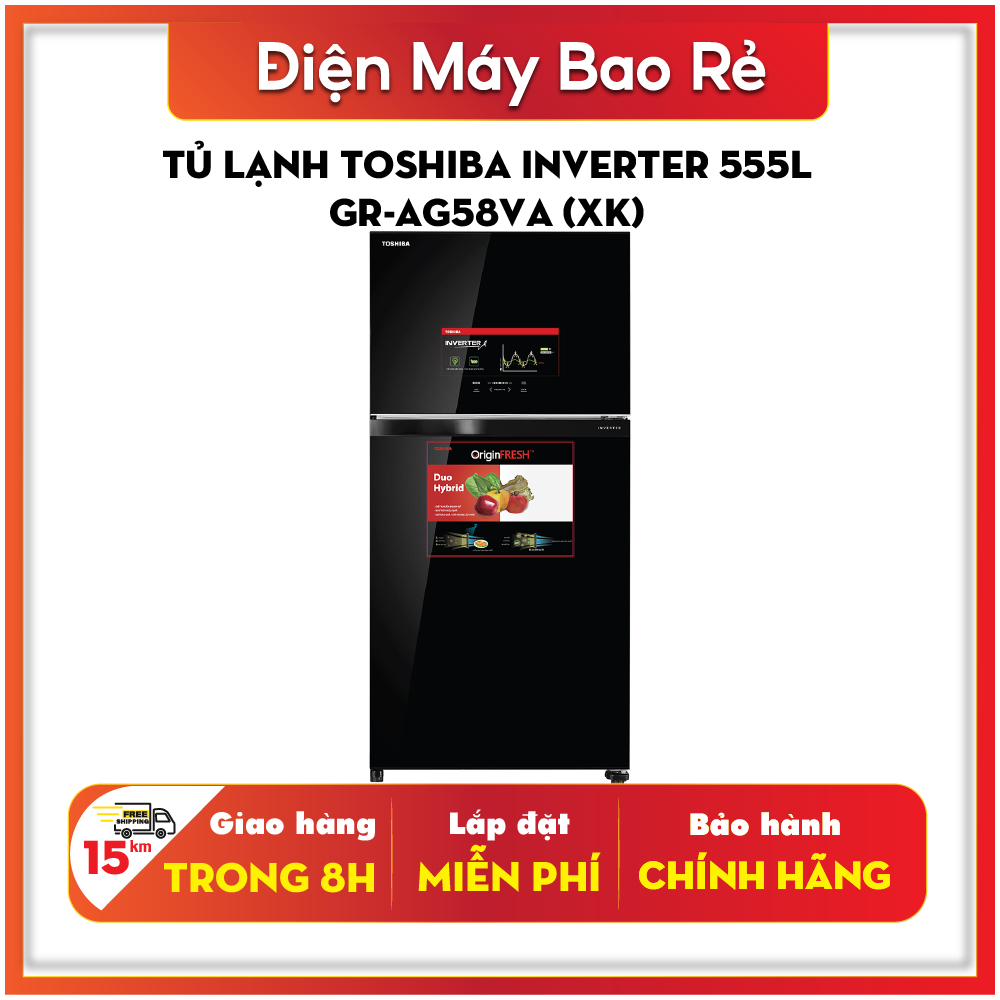 Tủ lạnh Toshiba Inverter 555L - GR-AG58VA (XK) | Shopee Việt Nam