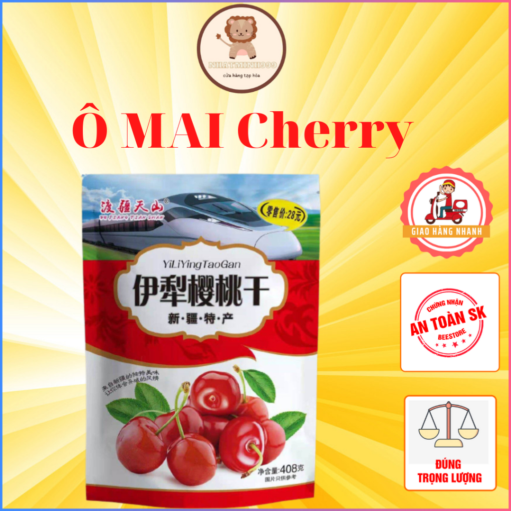 Ô MAI Cherry TÚI 428G - Đồ Khô - Đồ Ăn Vặt Loại nhãn 30# ngon nhất, k bị mềm quá | Shopee Việt Nam