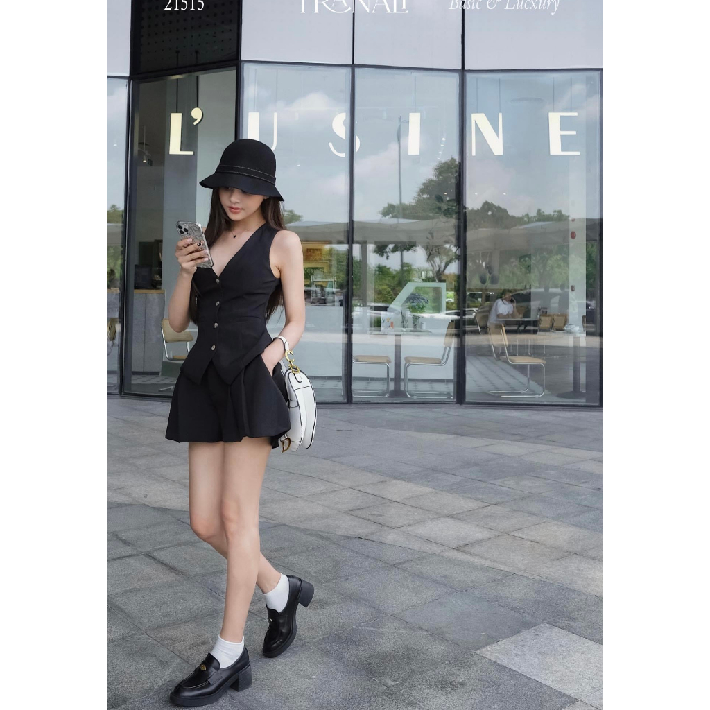 Sét áo ghi lê quân xếp li sang trọng chất tuyết mưa cao cấp | Shopee ...