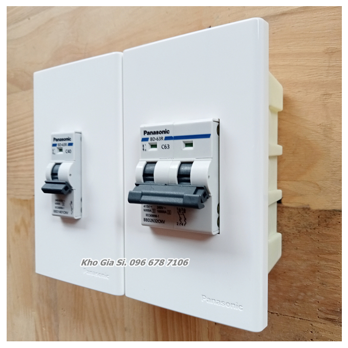 Bộ Aptomat - Cầu dao tự động Panasonic 1P, 2P 16A - 63A/ 6kA 240VAC với Mặt, Đế | Shopee Việt Nam