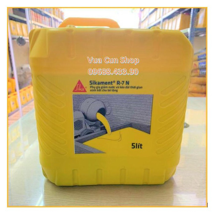 Phụ gia dẻo hóa bê tông - Sikament R7N - Dùng cho bê tông mác
