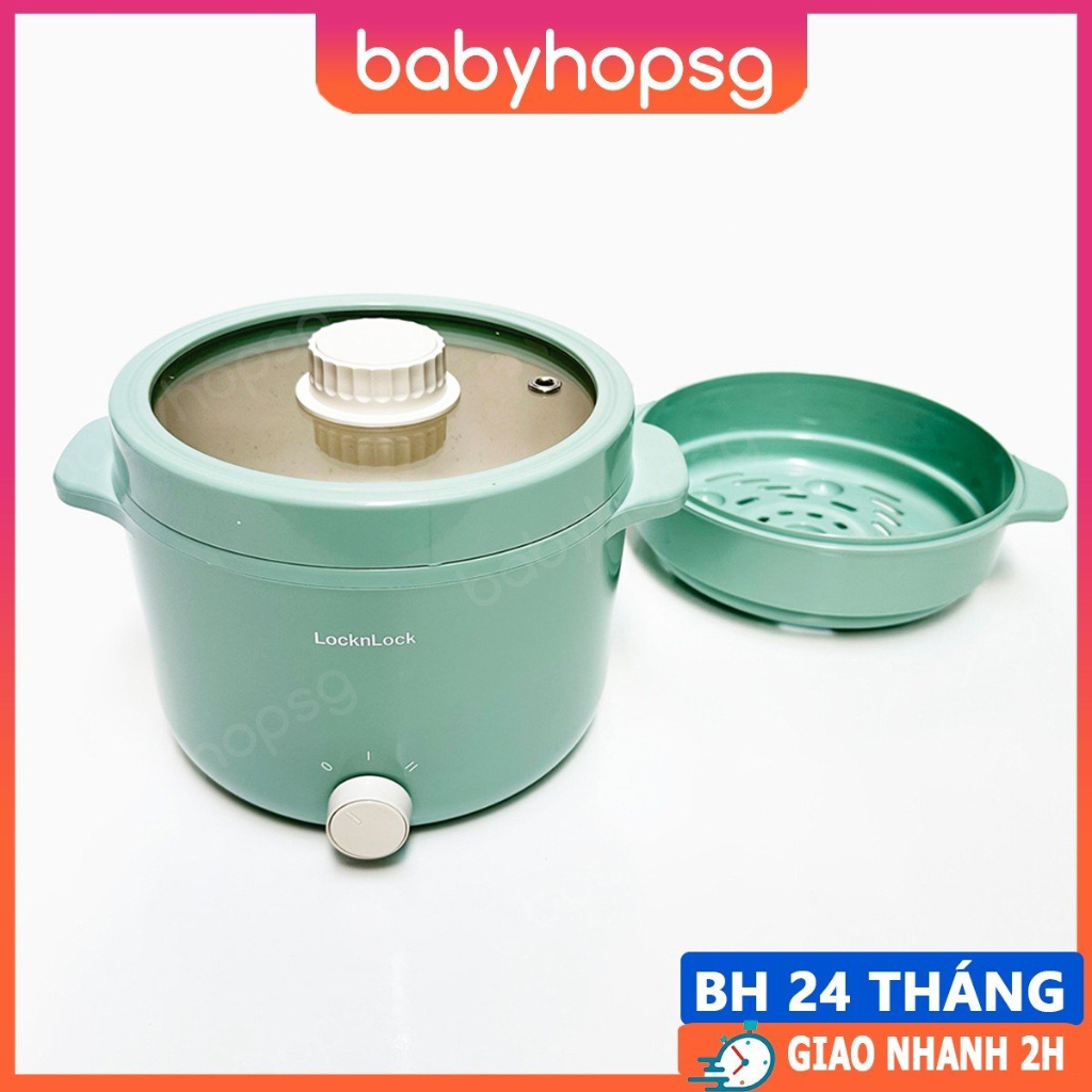 Nồi Điện Đa Năng LocknLock Electric Multi Pot EJP156MIT 220V, 600W, 2L ...