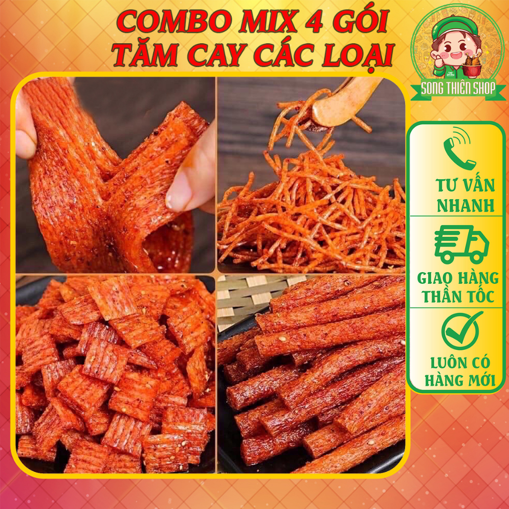 COMBO 4 GÓI Que Tăm Cay Tẩm Vị Hồ Nam (DongDong, Xiang Xiang, Monky.....) ⭐Song.Thien.Shop ...