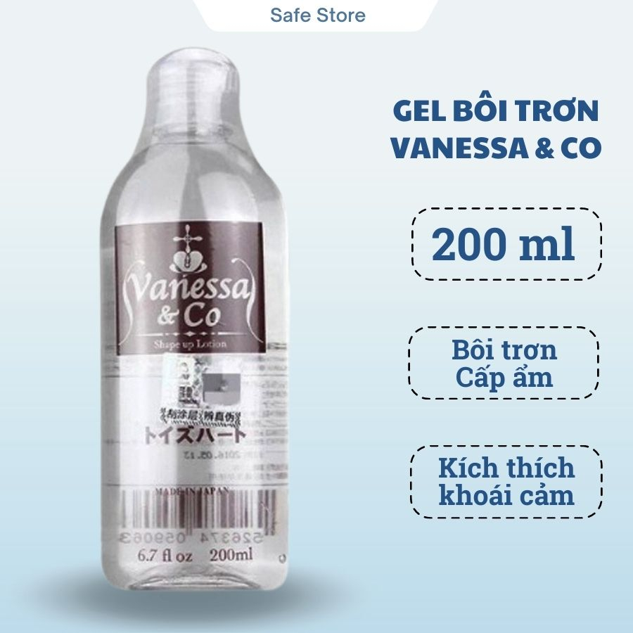 Gel bôi trơn Vanessa & Co 200ml, gel bôi trơn gốc nước tăng khoái cảm ...