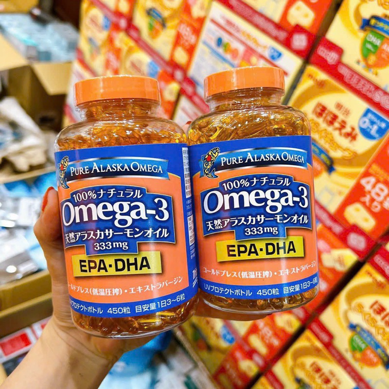 Viên dầu cá hồi Pure Alaska Omega-3 Wild Salmon Oil 333mg 450v Nhật Bản | Shopee Việt Nam