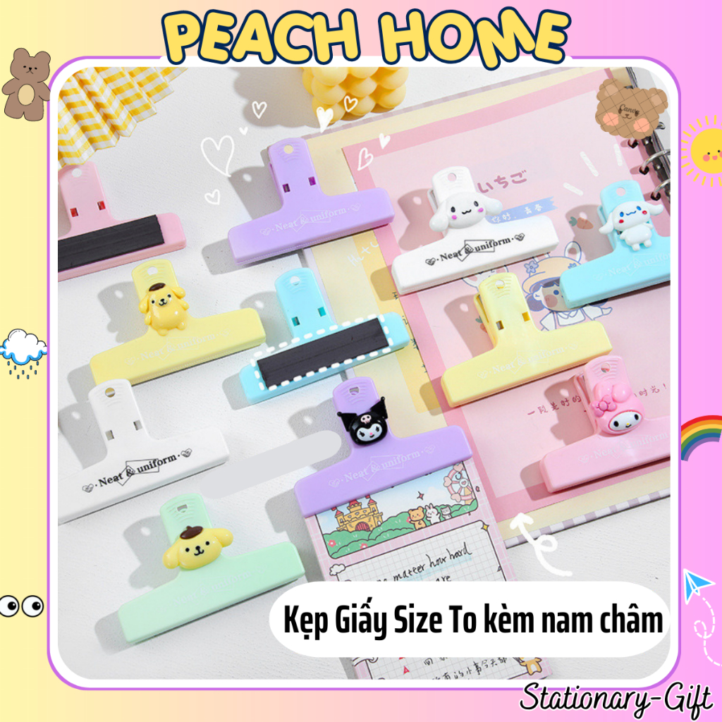 Dụng Cụ Kẹp Giấy Size To Kèm Nam Châm Màu Pastel Giá Rẻ Ghim Cài Hồ Sơ ...