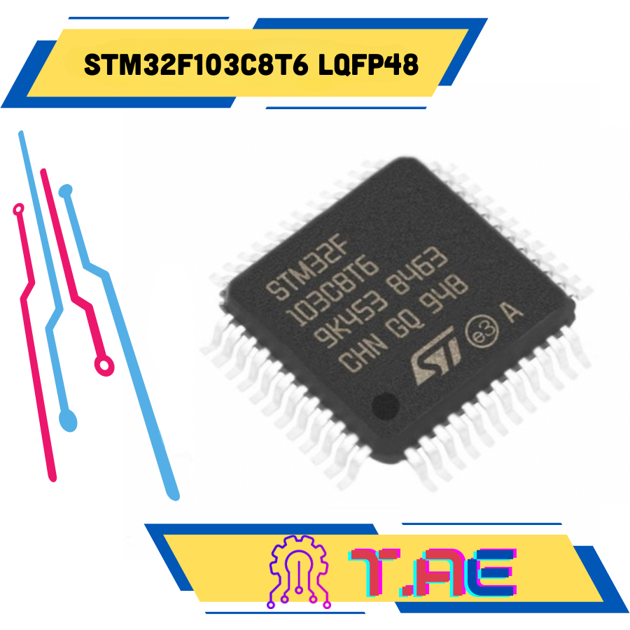 Vi xử lý ARM STM32F103C8T6 LQFP48 32bit Chính Hãng ST | Shopee Việt Nam