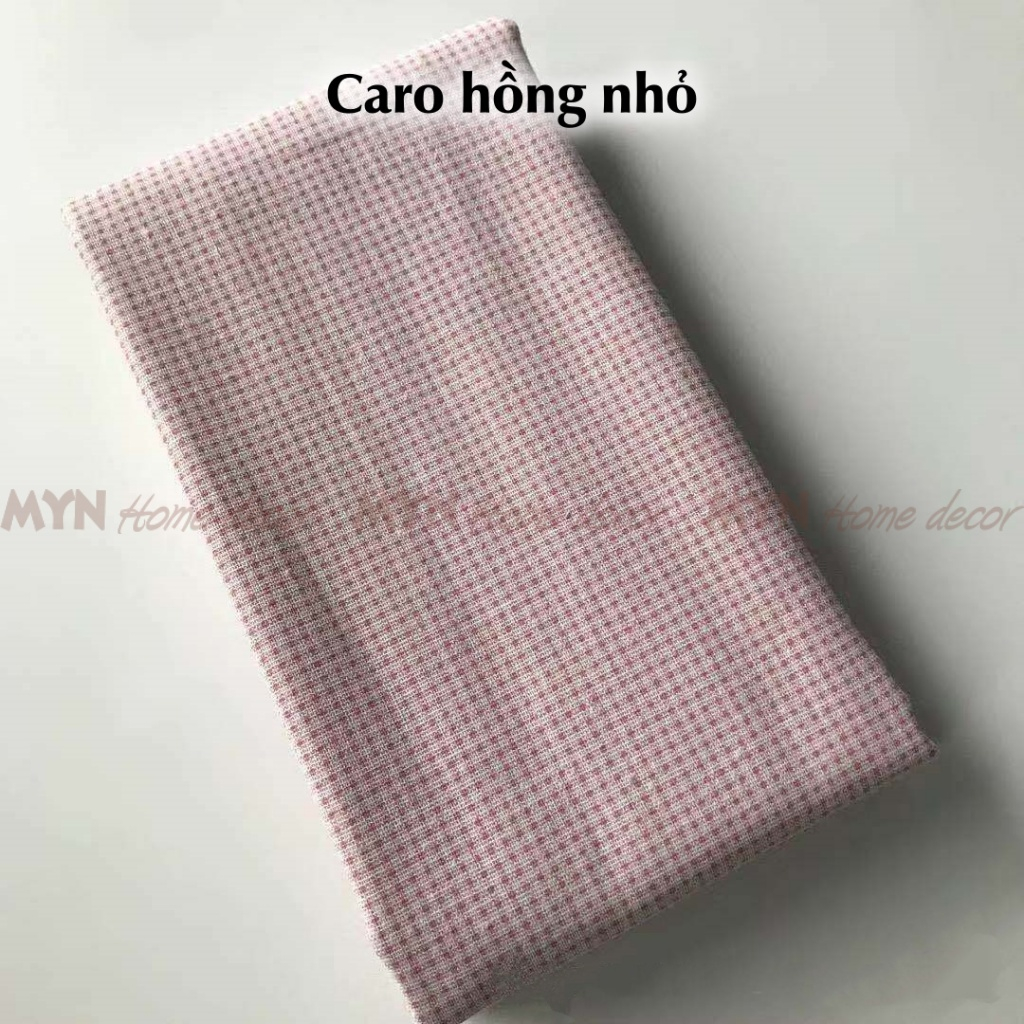 Khăn trải bàn kẻ caro vải bố canvas CHƯA MAY VIỀN, vải phông nền chụp ...