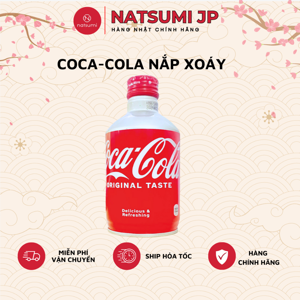 [GIẢM SỐC] Nước giải khát Coca-Cola Nhật Bản chai 300ml nắp xoáy [DATE ...
