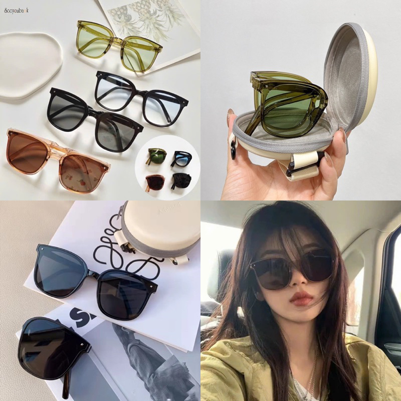 [A42] Kính râm nam nữ form dáng cơ bản chống tia uv400 có thể gấp gọn ...