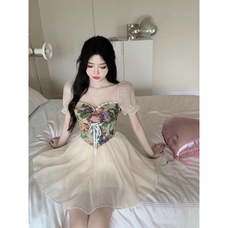 [sale] Váy Công Chúa Cúp Ngực Ulzzang Kèm ảnh Thật Shopee Việt Nam