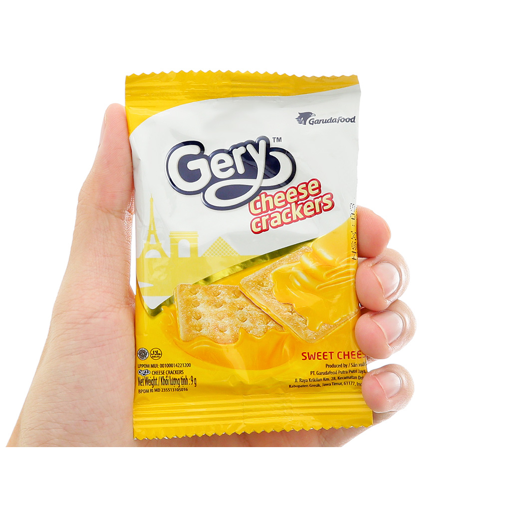 10 Bánh quy phô mai Gery cheese crackers 9g/cái (giá 10 cái) | Shopee ...
