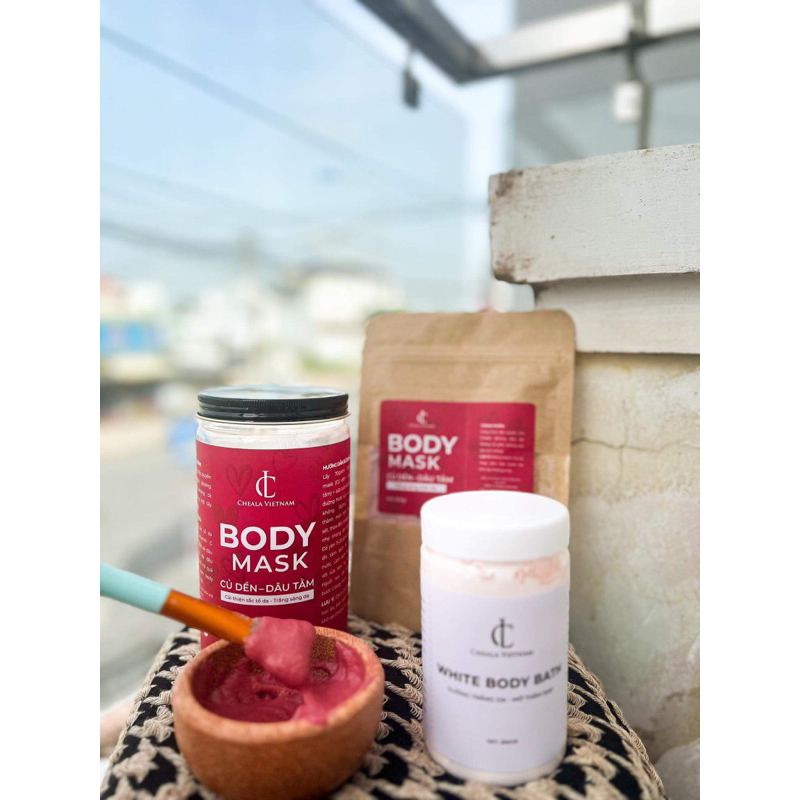 Body Mask Đỏ - Củ dền - Dâu tằm Cheala Organic | Shopee Việt Nam