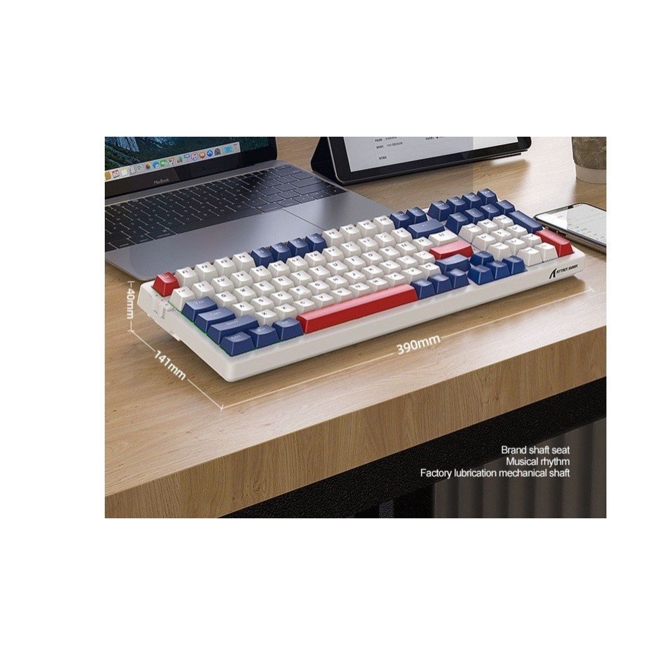 Bàn Phím Cơ Bluetooth Không Dây Full Size K98BT LED RGB Có HOTSWAP | Shopee Việt Nam