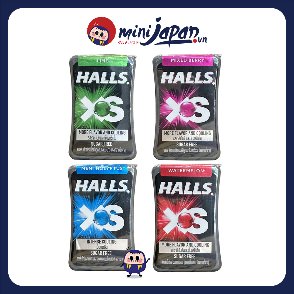 Kẹo ngậm không đường The Halls XS 12.6g giúp thơm miệng, giảm ho, đau họng | Shopee Việt Nam