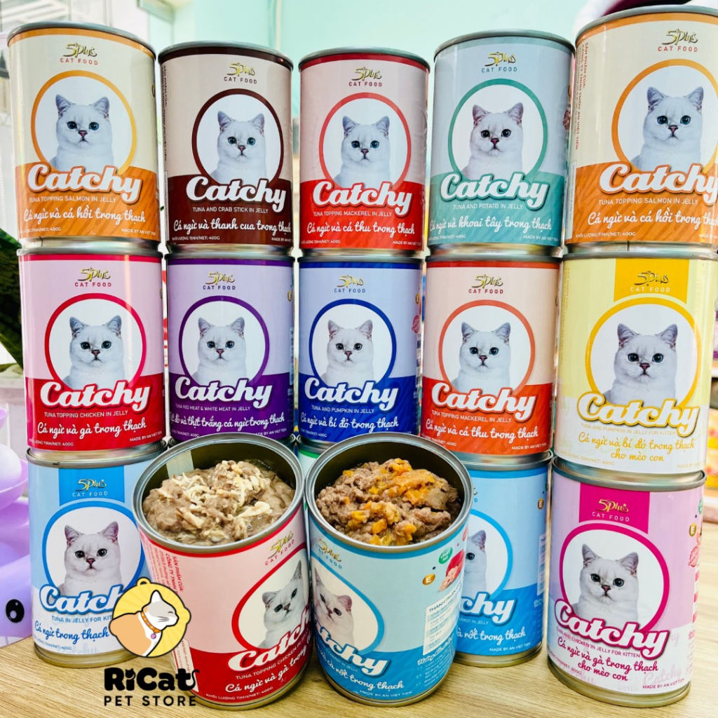 🔥Pate Catchy Lon 400g Cho Mèo Mọi Lứa Tuổi, Dinh dưỡng thơm ngon ...