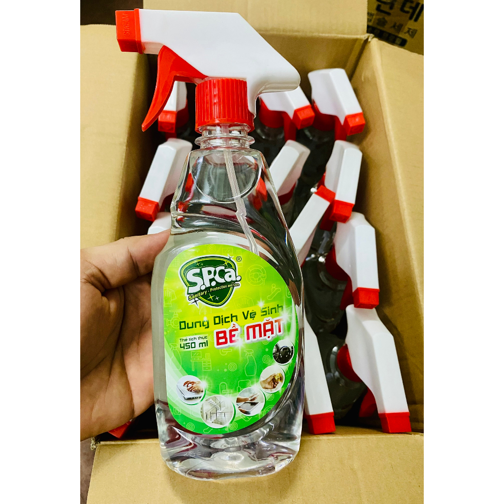 Dung Dịch Vệ Sinh Bề Mặt Đa Năng S.P.Ca 450ML Sạch Khuẩn Sạch Bong Bề Mặt | Shopee Việt Nam