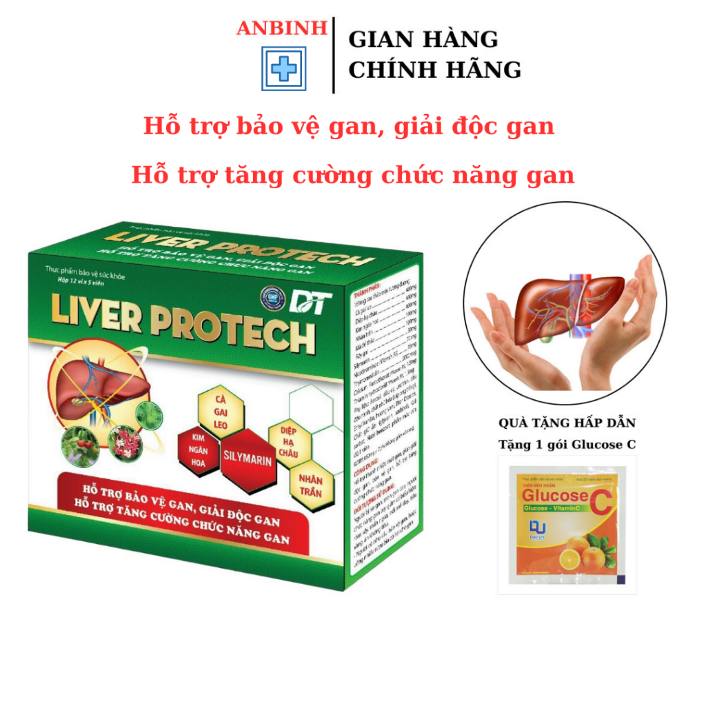 Giải độc gan Liver Protech hỗ trợ bảo vệ gan, tăng cường chức năng gan ...